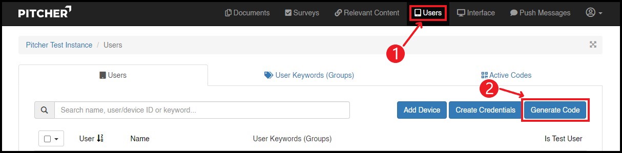 Adding/Deleting Users from Pitcher Admin